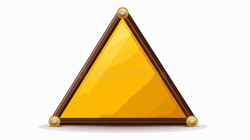 Warning Sign on Triangle Sheet Stock Vector - Illustration of warning ...