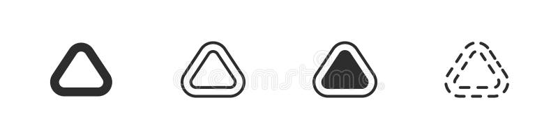 Warning Sign Triangle Vector Set. Road Signs Triangle Pattern ...
