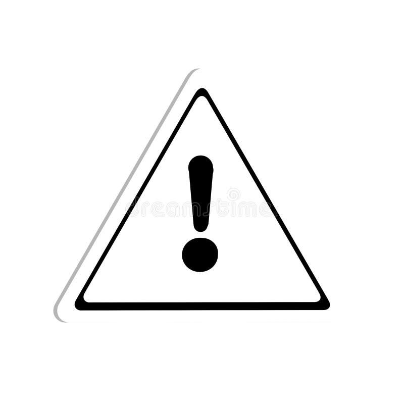 Warning Sign, Triangular Exclamation Danger, Stock Illustration ...