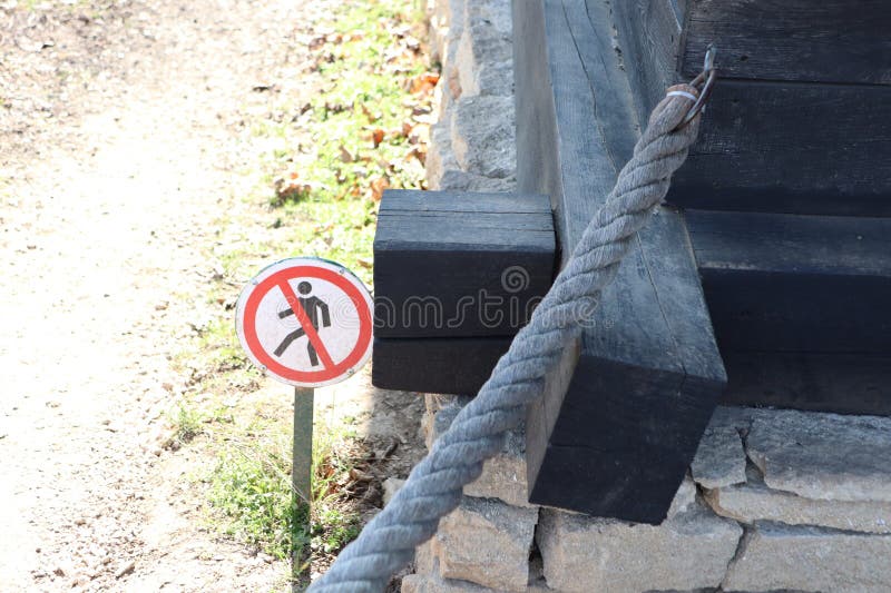 Warning Sign Unauthorized Access is Prohibited Near this Structure for ...