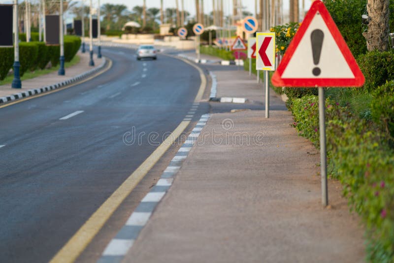 Street warning sign stock photo. Image of warning, sign - 23729482