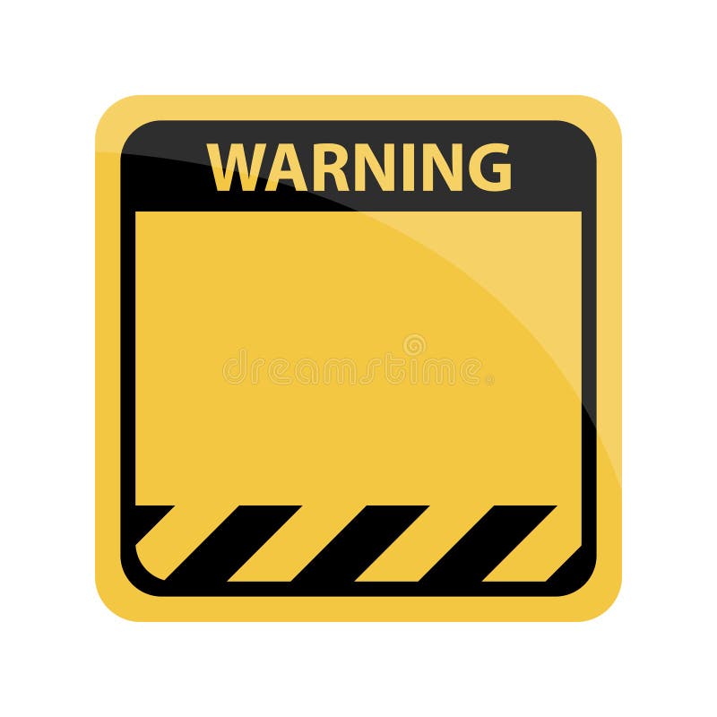 Warning Sign, Black and White Stripe Tapes, Vector Stock Vector ...