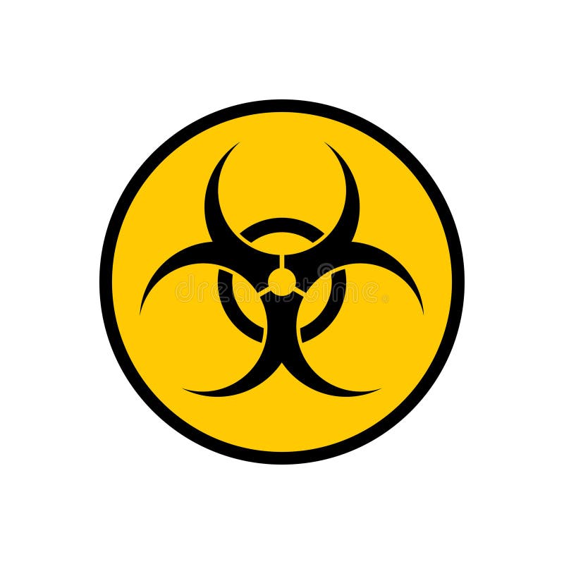 Warning Sign of Virus. Biohazard Sign, Biohazard Symbol. Stock Vector ...