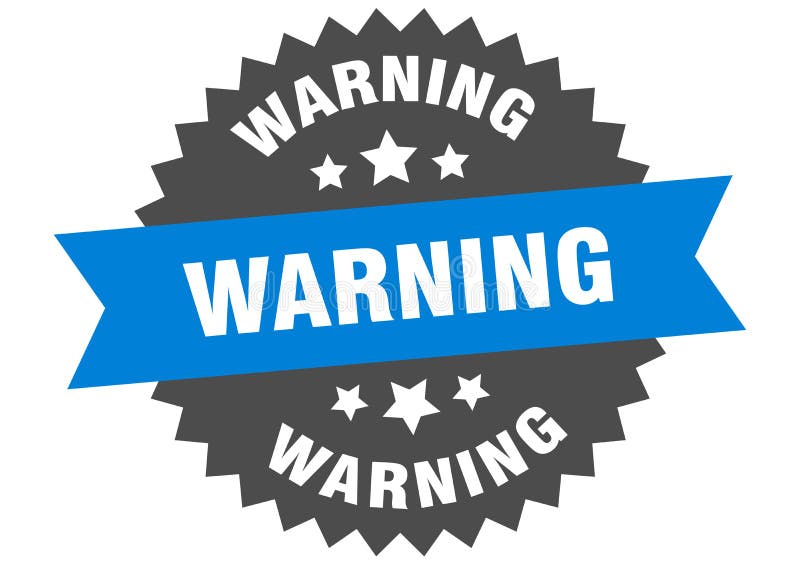 Warning stock vector. Illustration of vector, black - 160546049