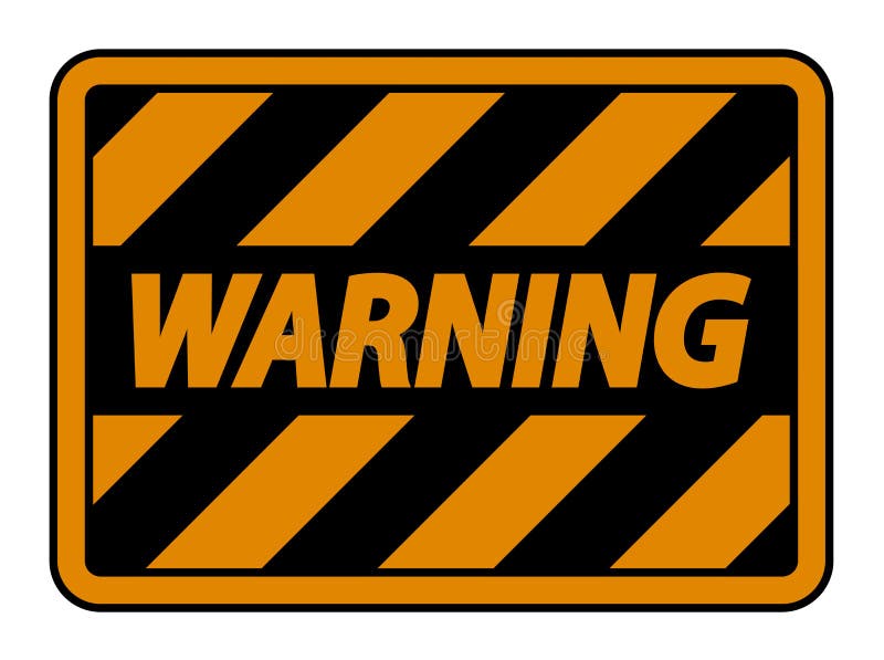 Warning Sign on White Background Stock Vector - Illustration of ...