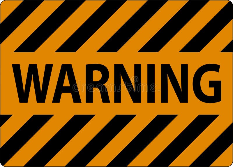 Warning Sign High Voltage Cable Buried Here on White Background Stock ...