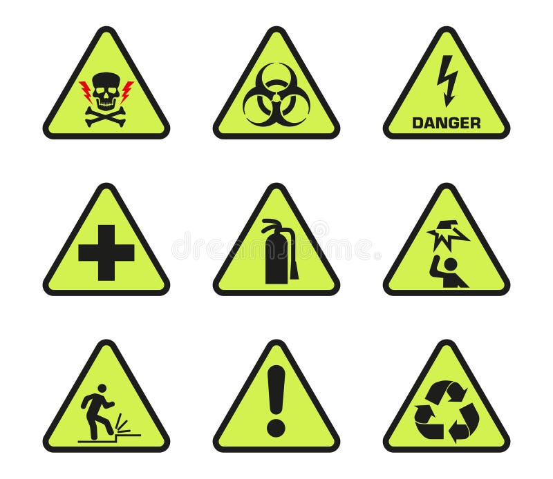 Warning Sign, Yellow Sign, Icon Vector. EPS 10 Stock Vector ...