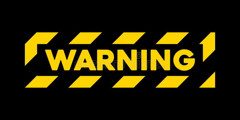 Warning signal in frame stock illustration. Illustration of alert ...