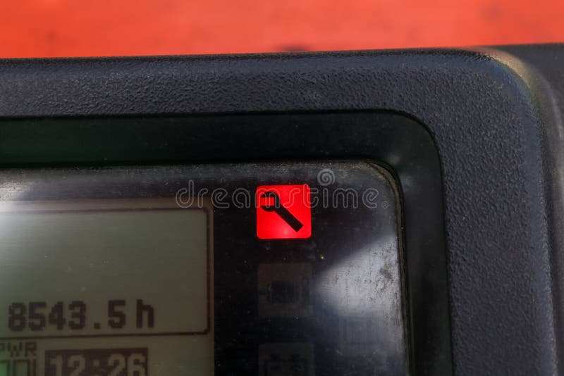 Warning Signal that the Machine Stock Photo - Image of emergency ...