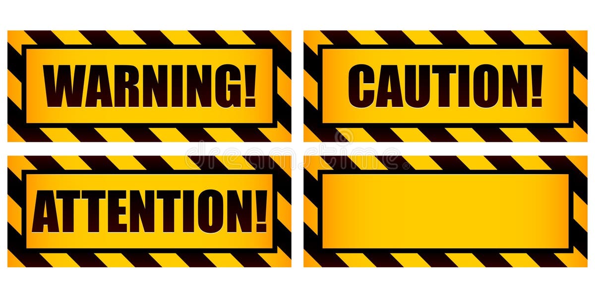 Warning Sign Stock Illustrations – 492,242 Warning Sign Stock ...