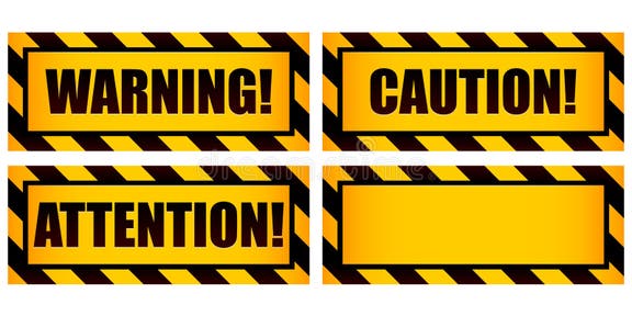 Warning Sticker Signs Stock Illustrations – 5,002 Warning Sticker Signs ...
