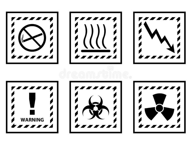 Warning Signs Pattern Stock Illustrations – 1,671 Warning Signs Pattern ...