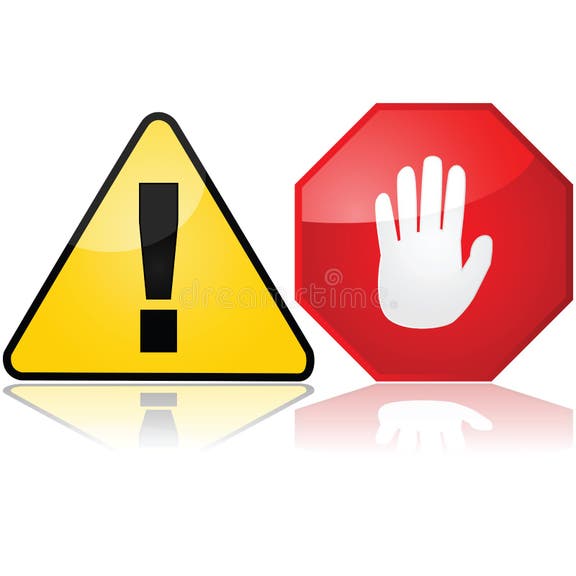 Different Warning Signs Stock Illustrations – 1,872 Different Warning ...