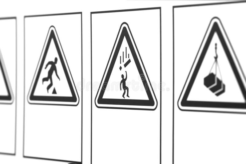 Warning Signs in the Form of a Triangle Stock Illustration ...