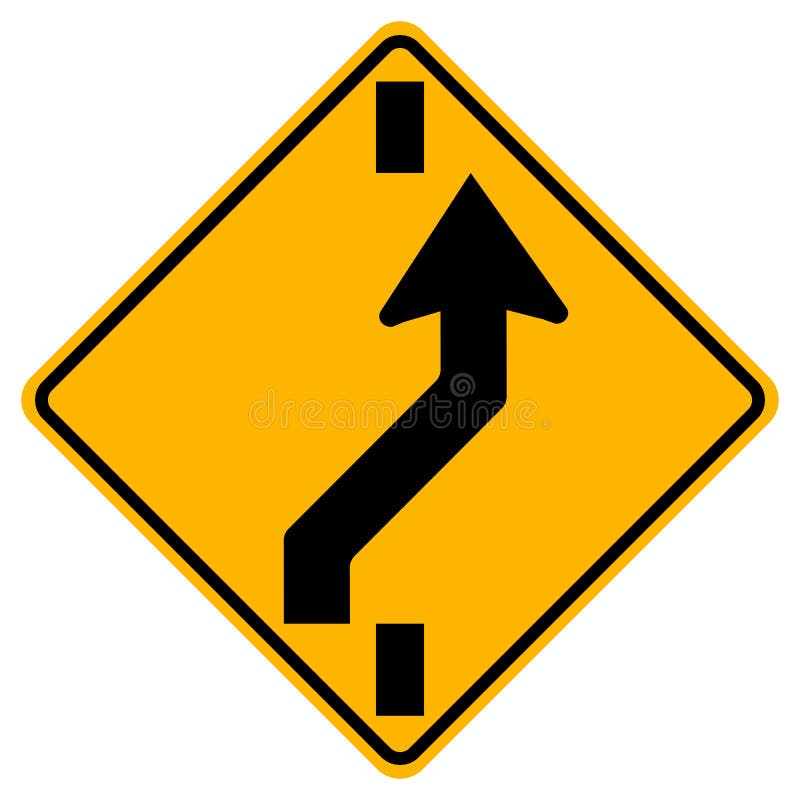 Lane Shift Sign Stock Illustrations – 7 Lane Shift Sign Stock ...