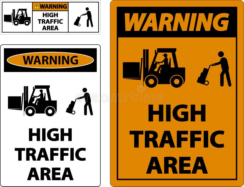 Warning Slow Down Sign on White Background Stock Vector - Illustration ...