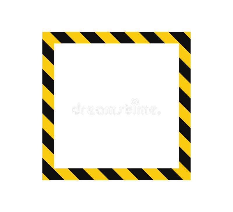 Caution Stripes Border