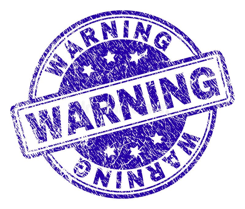 Grunge Textured WARNING Stamp Seal Stock Vector - Illustration of ...