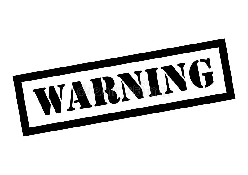 Warning Stamp Symbol, Label Sticker Sign Button, Text Banner Vector ...