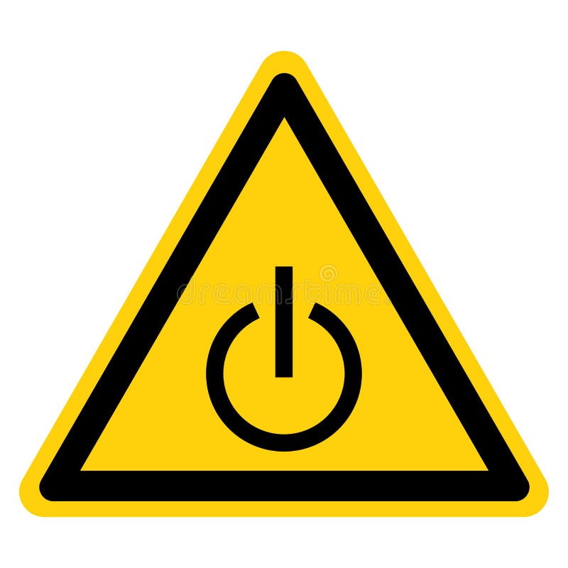 Warning Stand-by Symbol Sign, Vector Illustration, Isolate on White ...