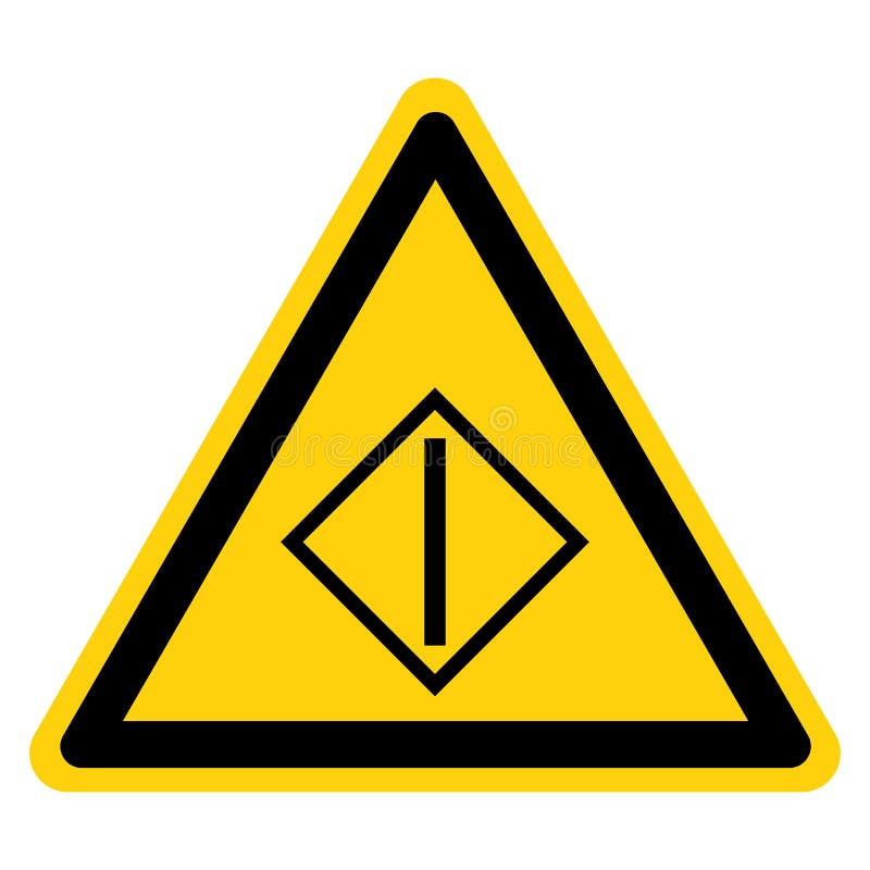 Warning Do Not Start Symbol Sign, Vector Illustration, Isolate on White ...