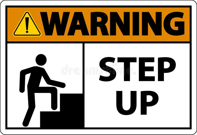Warning Do Not Step Symbol Sign, Vector Illustration, Isolate on White ...