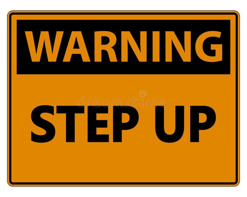 Warning Do Not Step Symbol Sign, Vector Illustration, Isolate on White ...