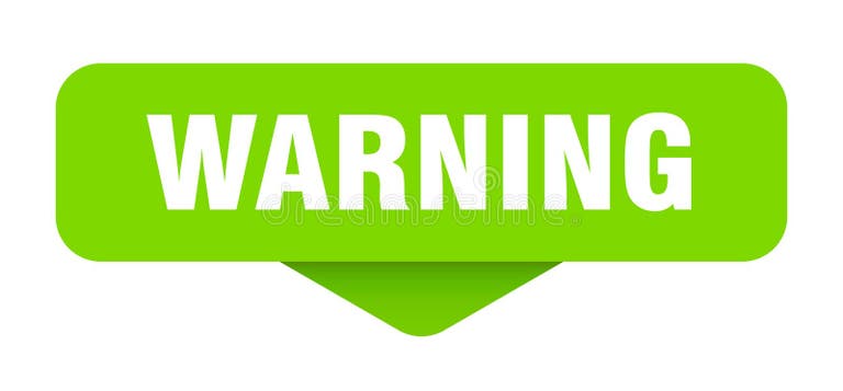 Warning Sticker. Warning Sign on Transparent Background Stock Vector ...