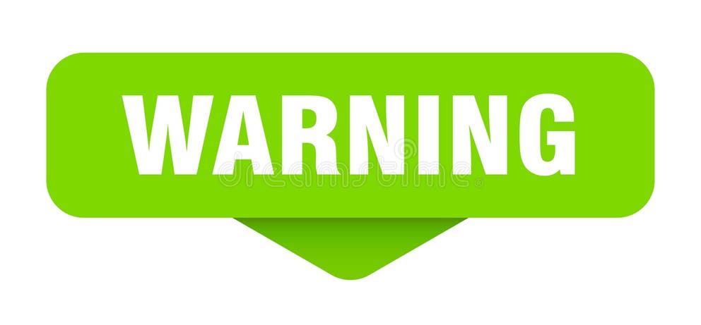 Warning Sticker. Warning Sign on Transparent Background Stock Vector ...