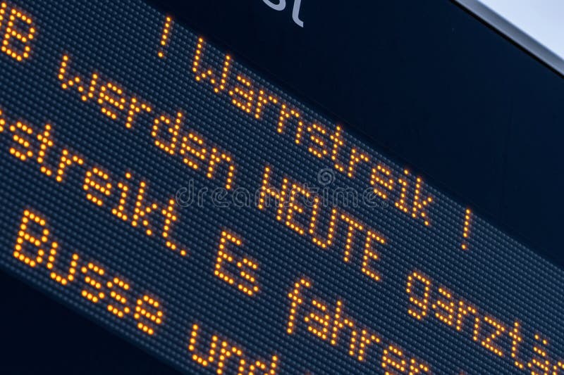 Warning strike notice stock photo. Image of passenger - 366560676