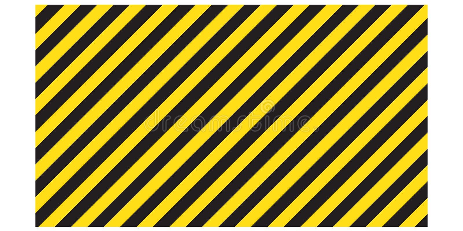 Yellow Black Diagonal Stripe Warning Stock Illustrations – 538 Yellow ...