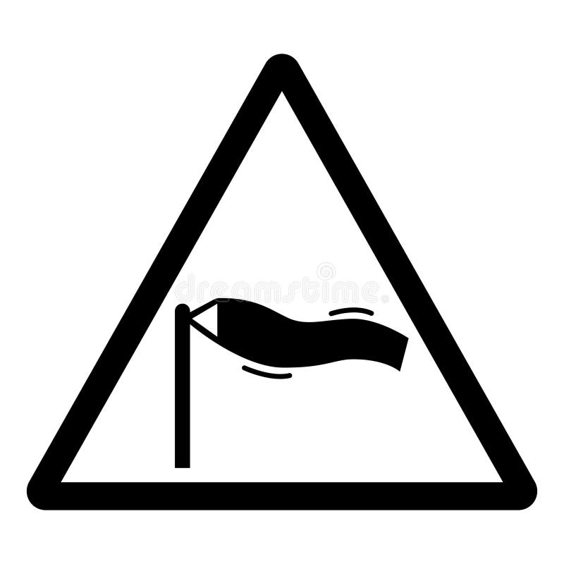 Warning Waves Break on Ledge Stand Back Symbol Sign, Vector ...