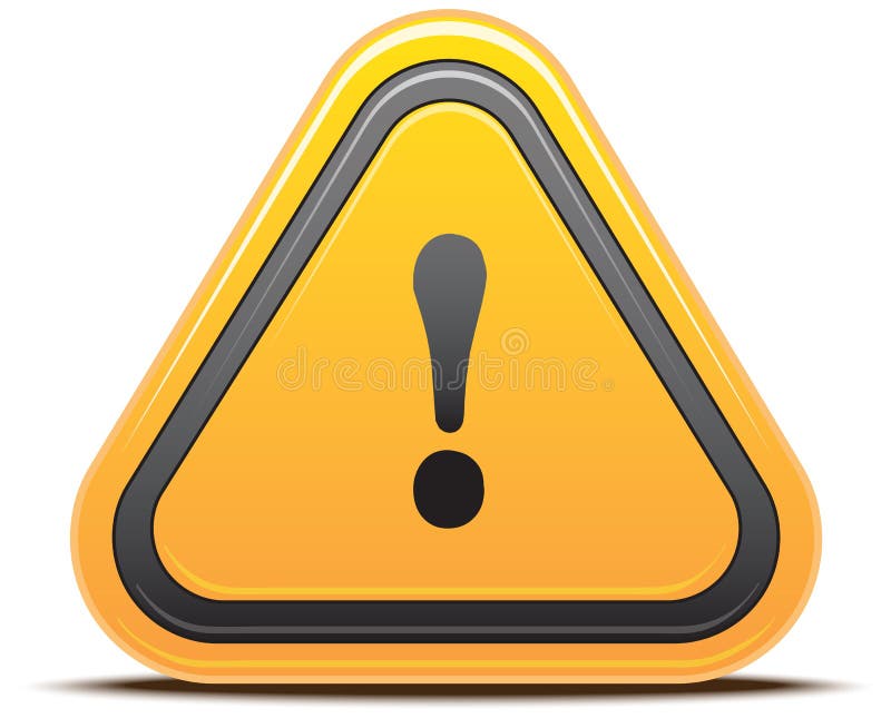 Warning stock illustration. Illustration of notice, sign - 114148