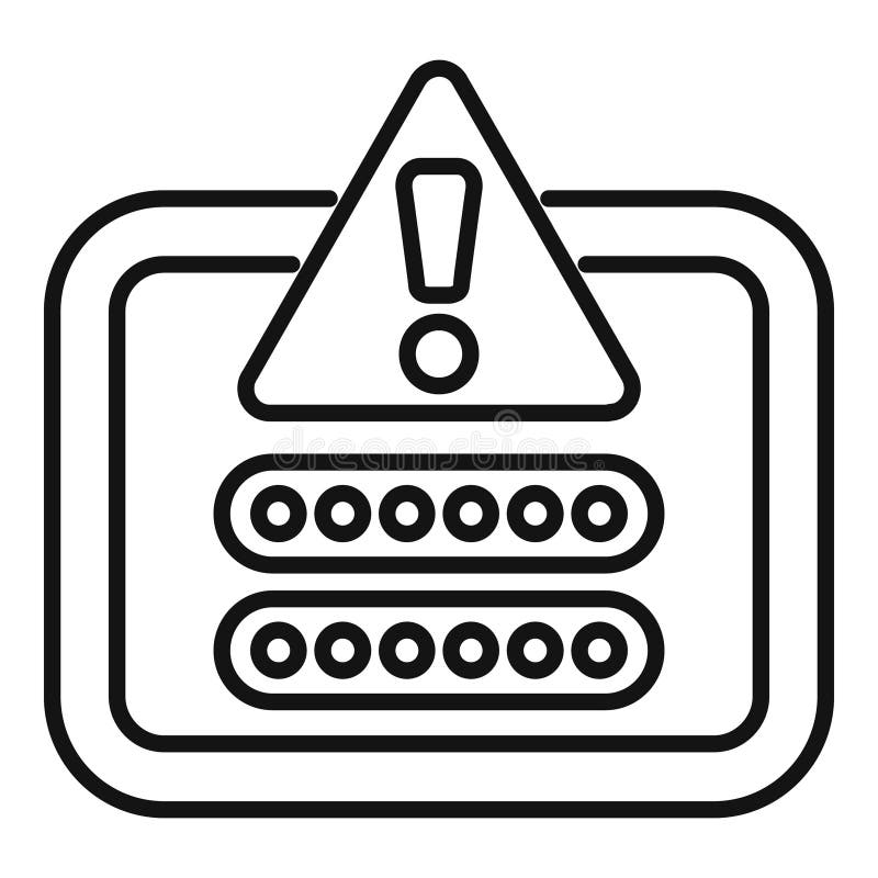 Warning System Showing Server Error Message With Exclamation Mark Stock