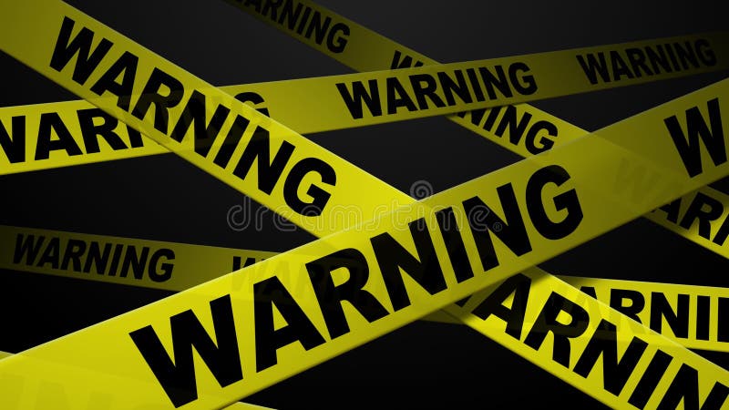 Warning Tape Animation on Black Stock Footage - Video of yellow ...