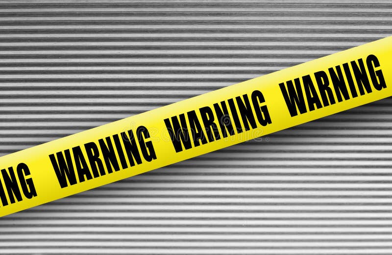Warning tape stock image. Image of forbidden, information - 50438489