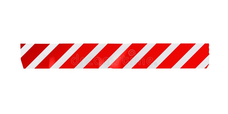 Warning tape red white stock vector. Illustration of signal - 370345155