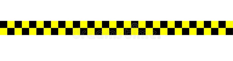 Warning Tape with Yellow and Black Alternating Square Pattern Stripes ...
