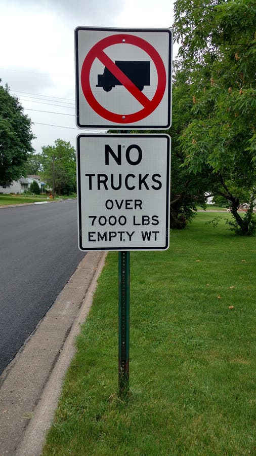 No Trucks Sign Stock Images - Download 118 Royalty Free Photos