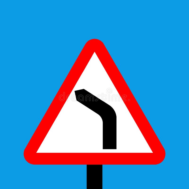 Traffic Road Signs To Left Stock Illustrations – 152 Traffic Road Signs ...