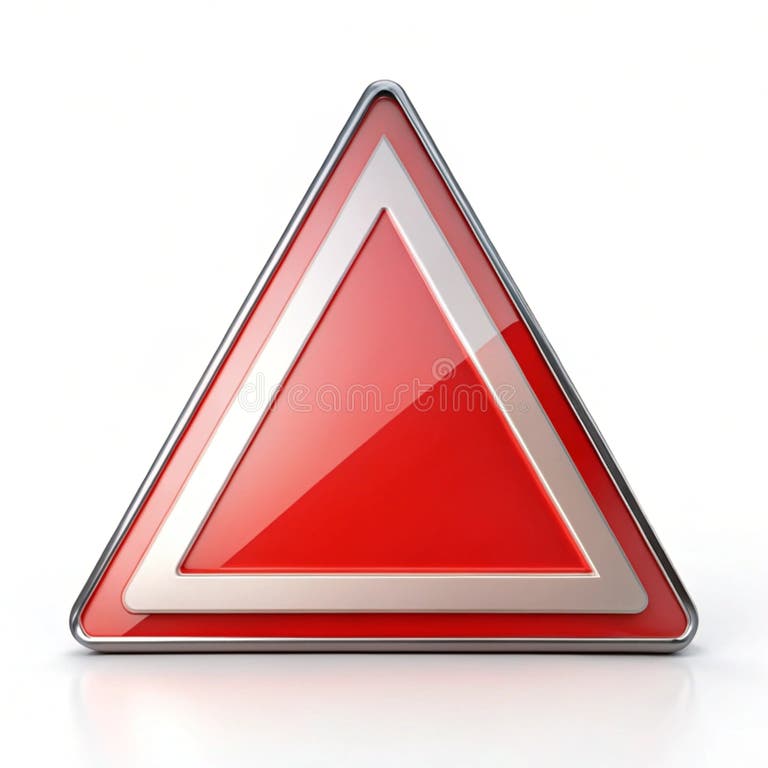 Warning Triangle Hazard Sign Stock Illustration - Illustration of ...