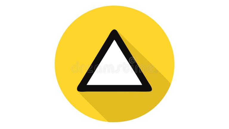 Warning Triangle Icon, Representing Caution or Hazard, Vector Design ...