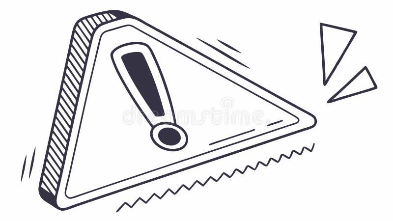Warning Triangle Illustration Caution Alert Symbol Design, Vector ...