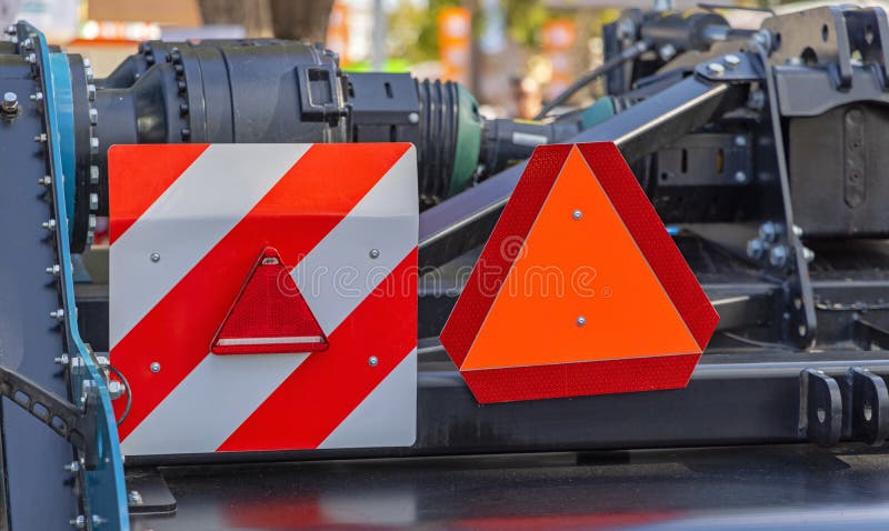 Safety Triangle Tractor stock photo. Image of vojvodina - 231078644