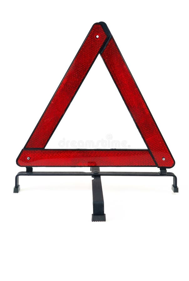 Red Emergency Sign stock photo. Image of orange, triangle - 10118344