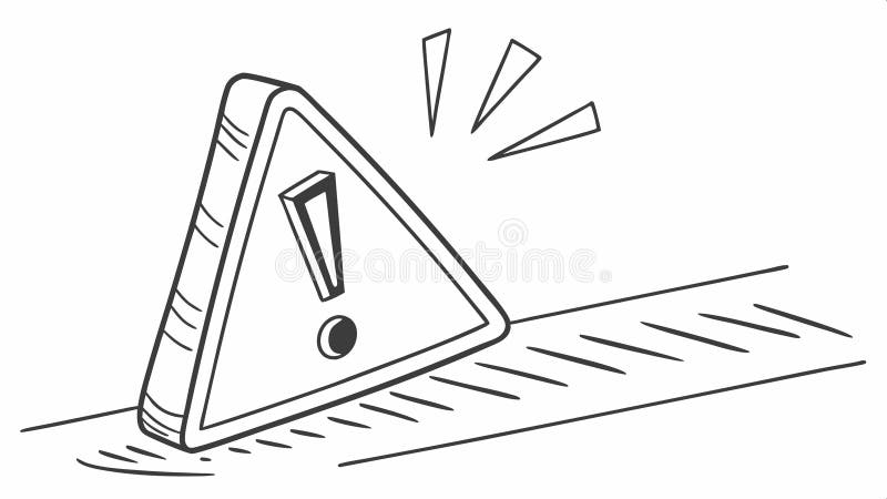 Warning Triangle Road Sign Graphic, Caution and Danger Alert Vector ...