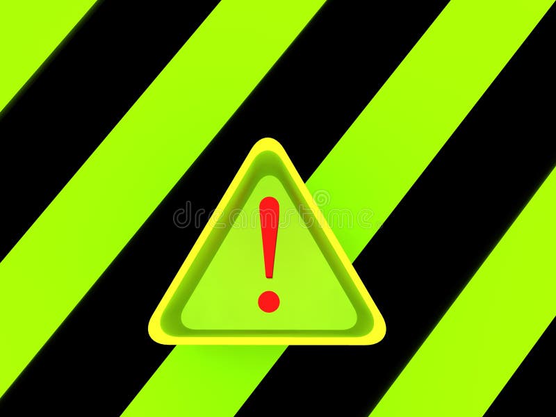 Warning triangle signs stock illustration. Illustration of attention ...