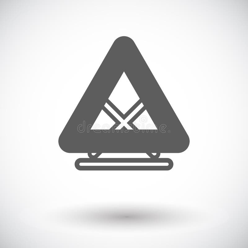 Warning - Single/two Way Traffic Sign. Black Arrow in Red Triangle ...