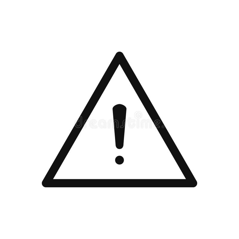Warning Vector Icon in Modern Design Style for Web Site and Mobile App ...