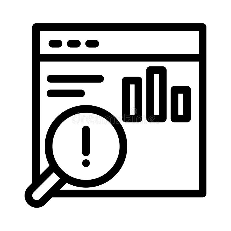 Warning Vector Thin Line Icon Stock Illustration - Illustration of pack ...